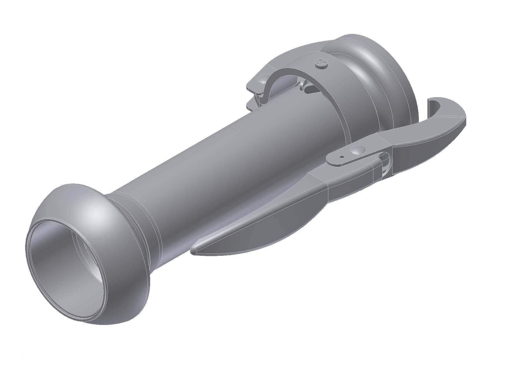 4" x 3" Reduction piece male (ball) x female (cup/lever) - Walter ...